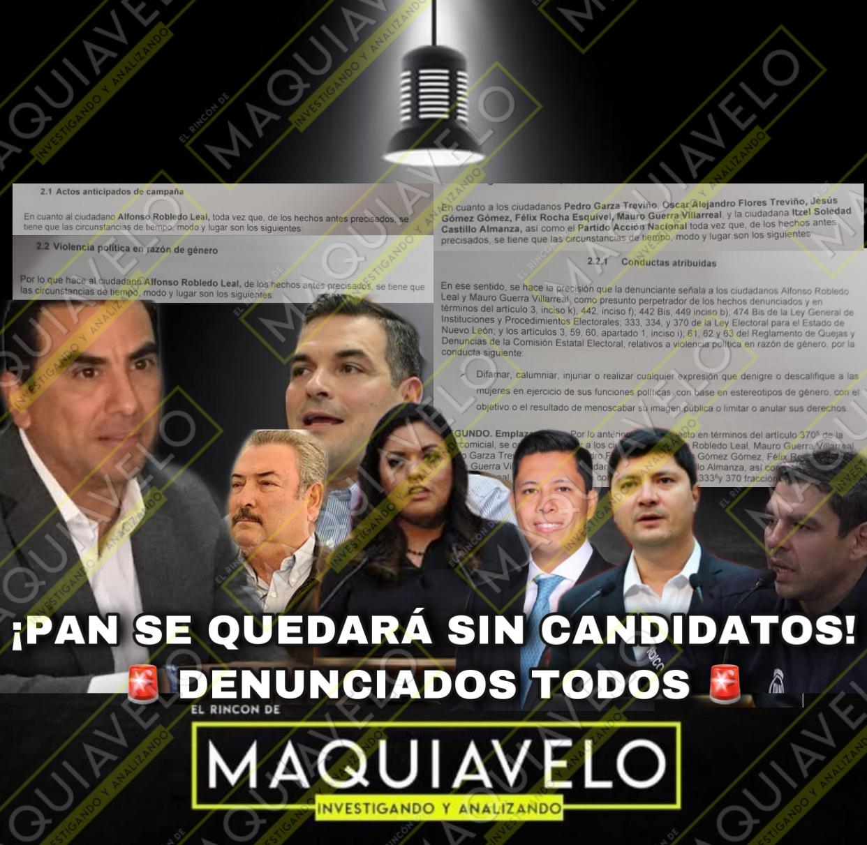 DENUNCIA PRESIDENTA ESTATAL DEL PRD A ALFONSO ROBLEDO, PEDRO GARZA ...