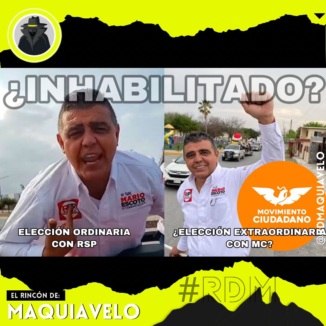 MARIO ESCOTO, EN ALERTA ROJA; EX CANDIDATO DE REDES SOCIALES ...