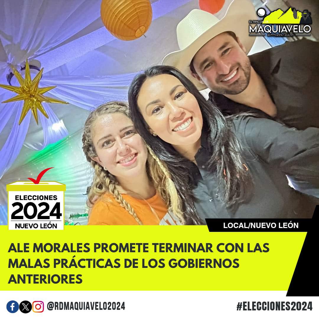 ALE MORALES PROMETE TERMINAR CON LAS MALAS PRÁCTICAS DE LOS GOBIERNOS ...